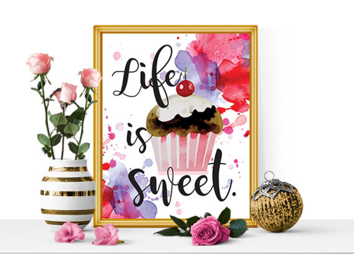 Life Is Sweet Art Print (Unframed) – Kifani Press